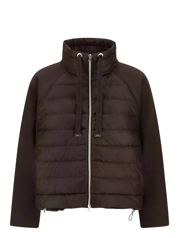 Herno Quilted Jacket With Drawstring Collar - Brown