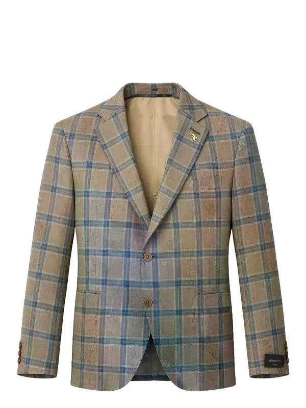 TOMBOLINI Check-pattern Blazer - Neutrals