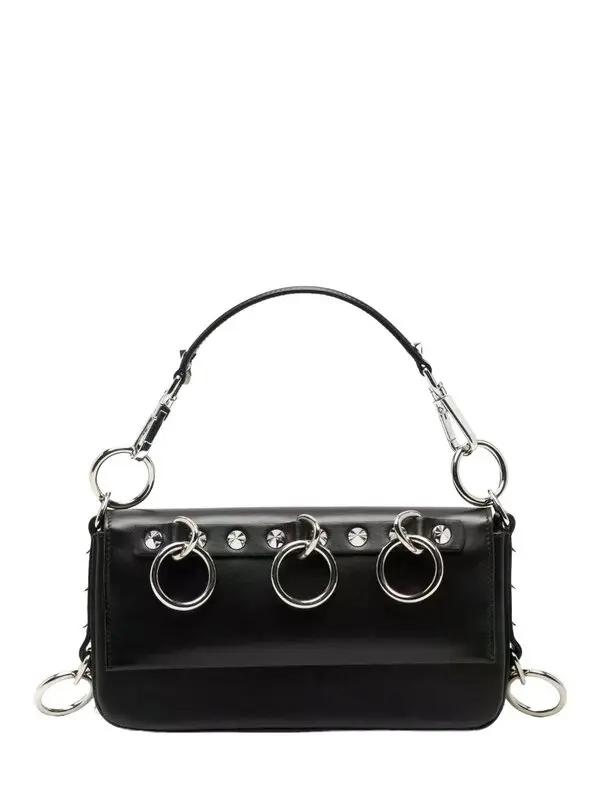 R13 Vivienne Shoulder Bag With Embellishments - Black