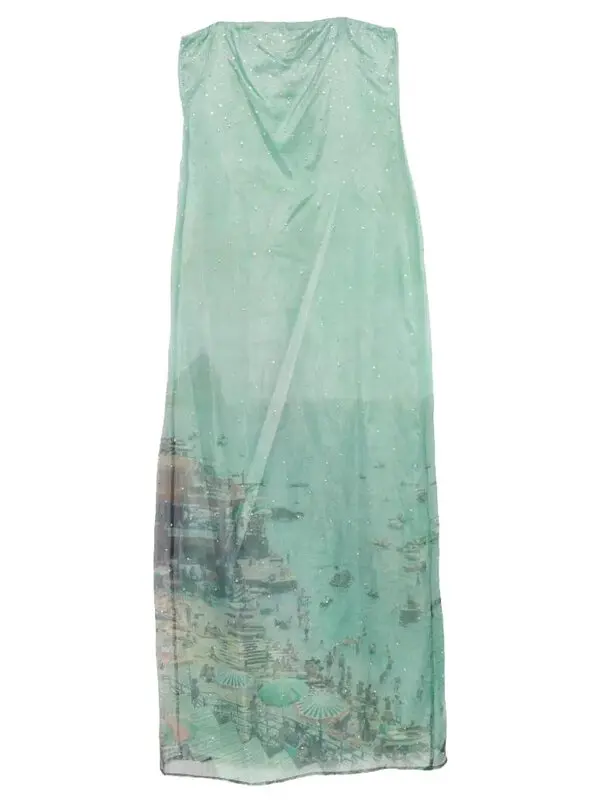 Staud Amara Strapless Maxi Dress - Green