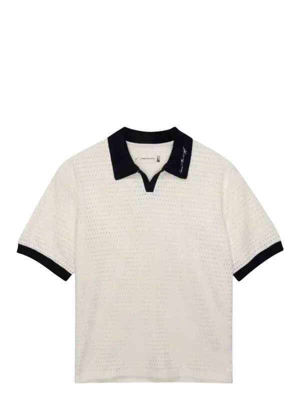 HONOR THE GIFT Colour-block Pique Polo Shirt - Neutrals