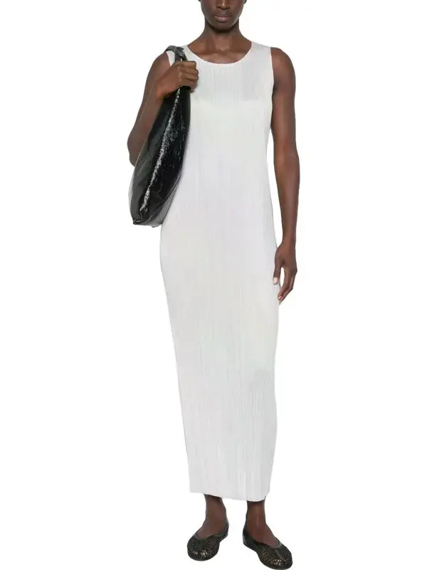 Issey Miyake Sleeveless Midi Dress - Grey