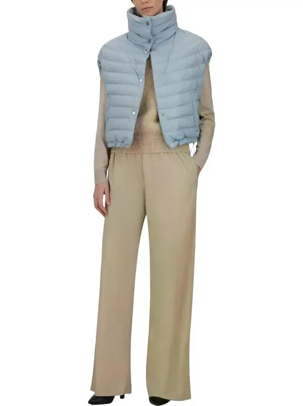 Herno Quilted Padded Gilet - Blue