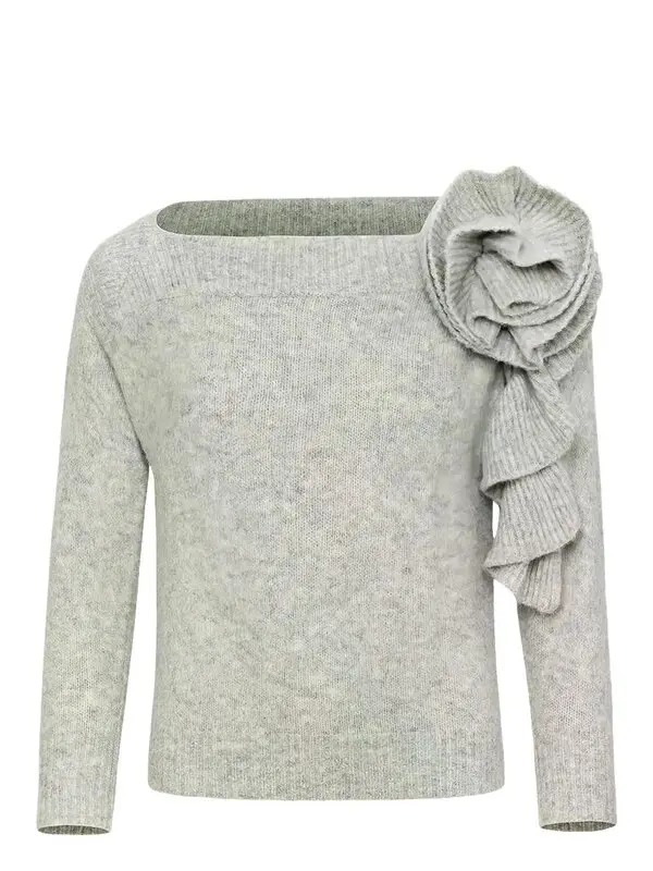 Hellessy Odin Rosette Detail Sweater - Grey