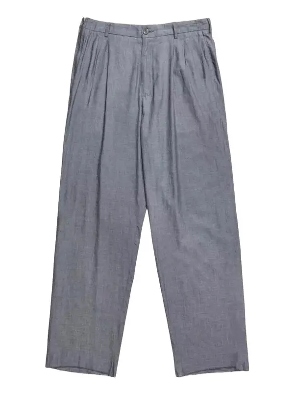 MAGLIANO Pleated Straight-leg Trousers - Grey