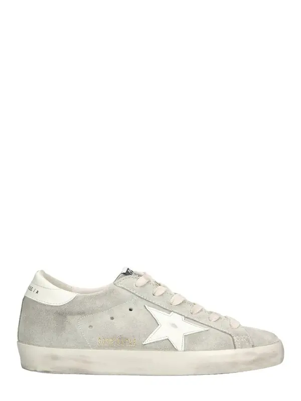 GOLDEN GOOSE Suede Super Star Sneakers - Grey