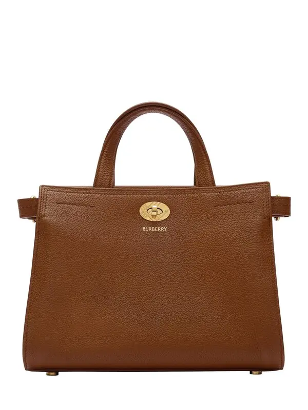Burberry Mini Cotswolds Leather Tote Bag - Brown