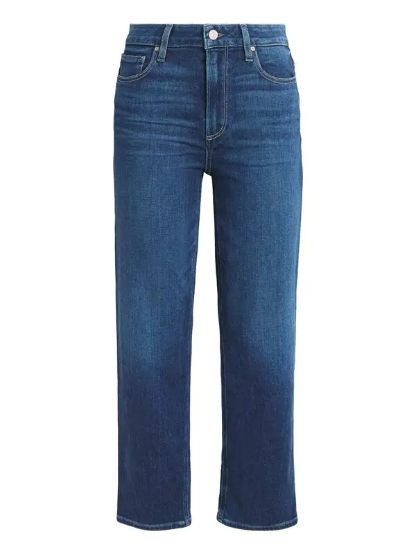 Paige Mason Ankle Straight Jeans - Blue