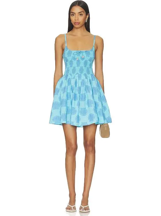 Saylor Lapis Dress In . Also - Multi