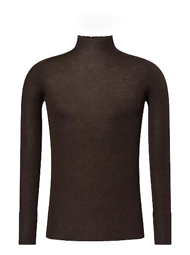 Rick Owens Turtle-neck Ribbed Knit-wool Top - Grease