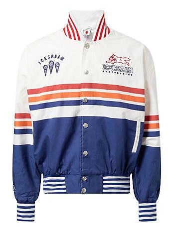 ICECREAM Moto Logo-print Cotton Bomber Jacket - Multi