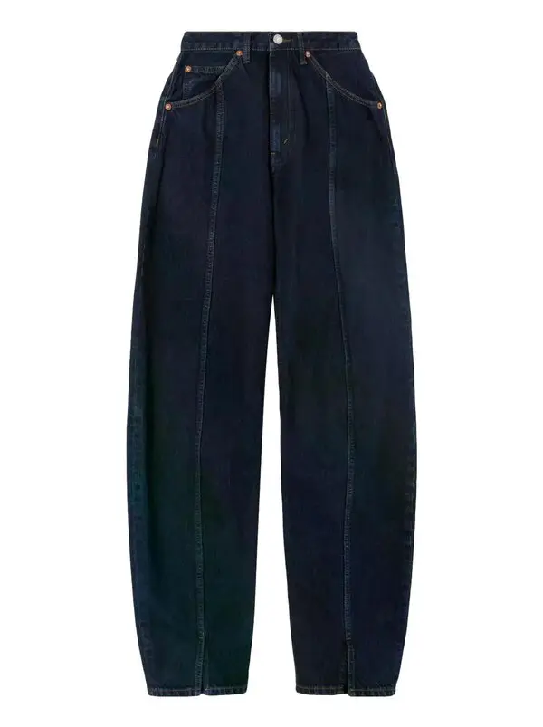 RE/DONE High-rise Wide-leg Jeans - Blue