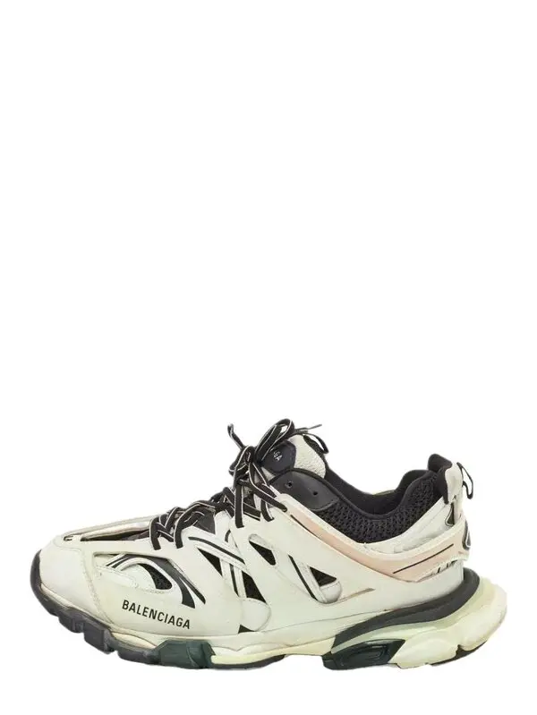 Balenciaga Rack" Faux-leather And Mesh Sneakers - Neutrals