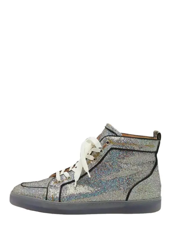 CHRISTIAN LOUBOUTIN Orlato High-top Sneakers - Silver