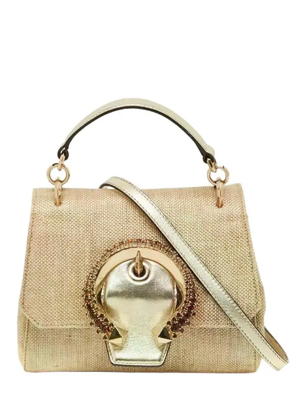 JIMMY CHOO Madeline Crystal-embellished Tote Bag - Gold