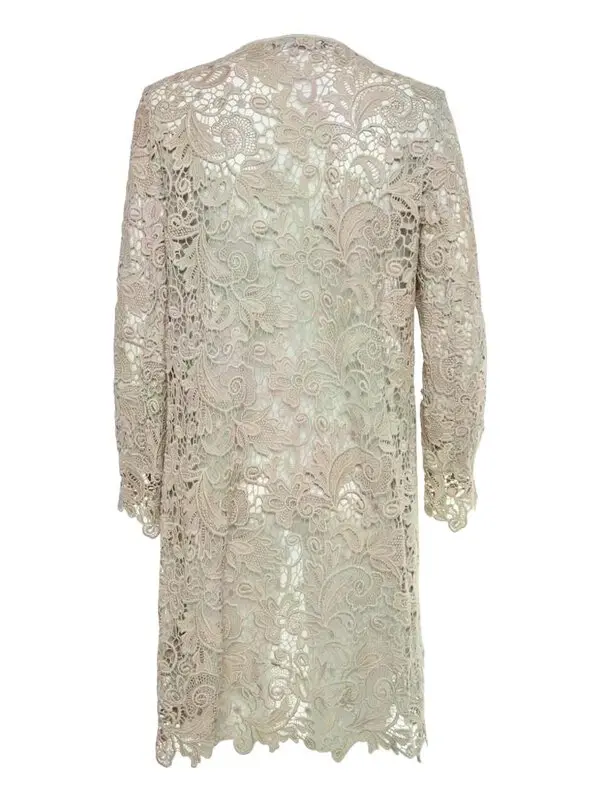 Ralph Lauren Lace Open-front Jacket - Grey