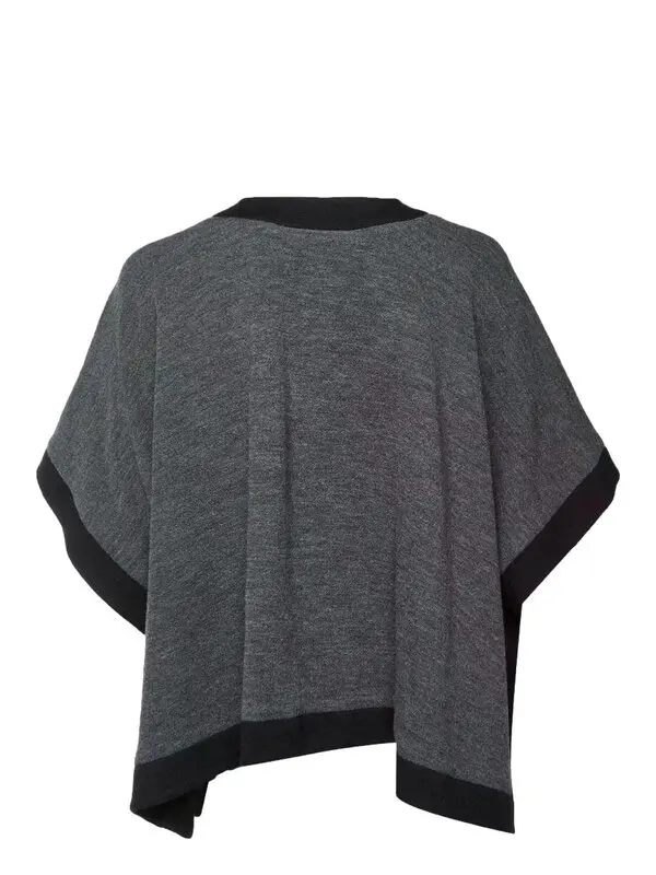 Moschino Button-front Cape Cardigan - Grey