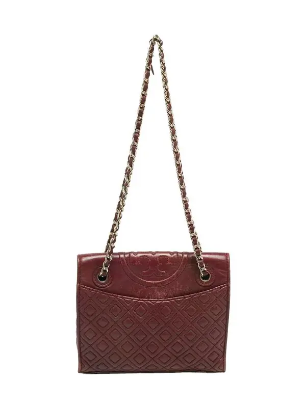 Tory Burch Fleming Quilted Shoulder Bag - Red