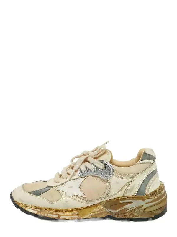 GOLDEN GOOSE Dad Star Distressed Sneakers - Neutrals
