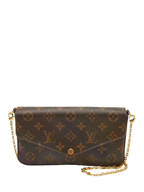 LOUIS VUITTON Pochette Félicie Monogram Shoulder Bag - Brown