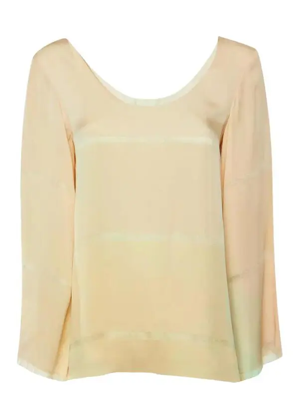Elisabetta Franchi Long-sleeved Blouse - Neutrals