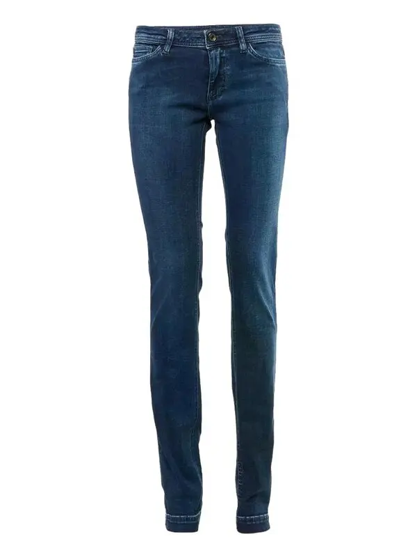 Dolce & Gabbana Slim-fit Jeans With Logo Plaque - Blue