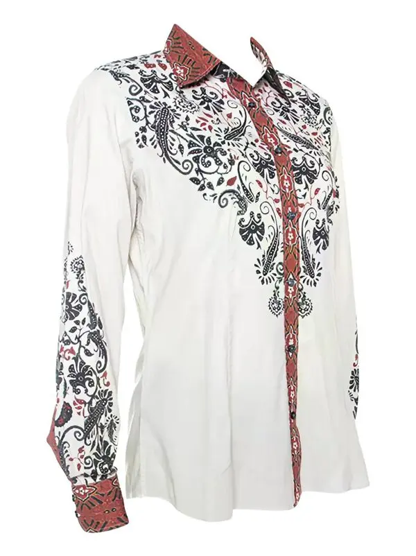 Etro Paisley Print Floral Shirt - Neutrals