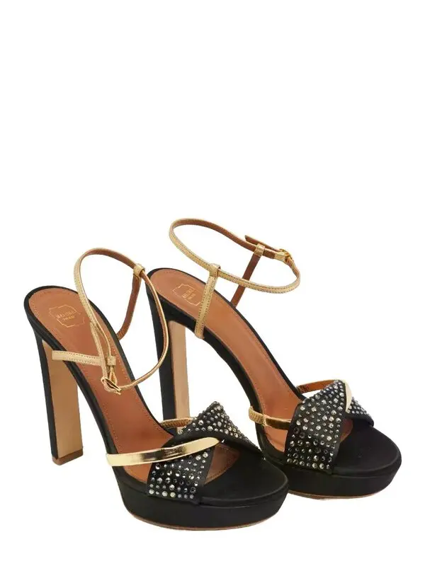 MALONE SOULIERS Embellished Platform Sandals - Black