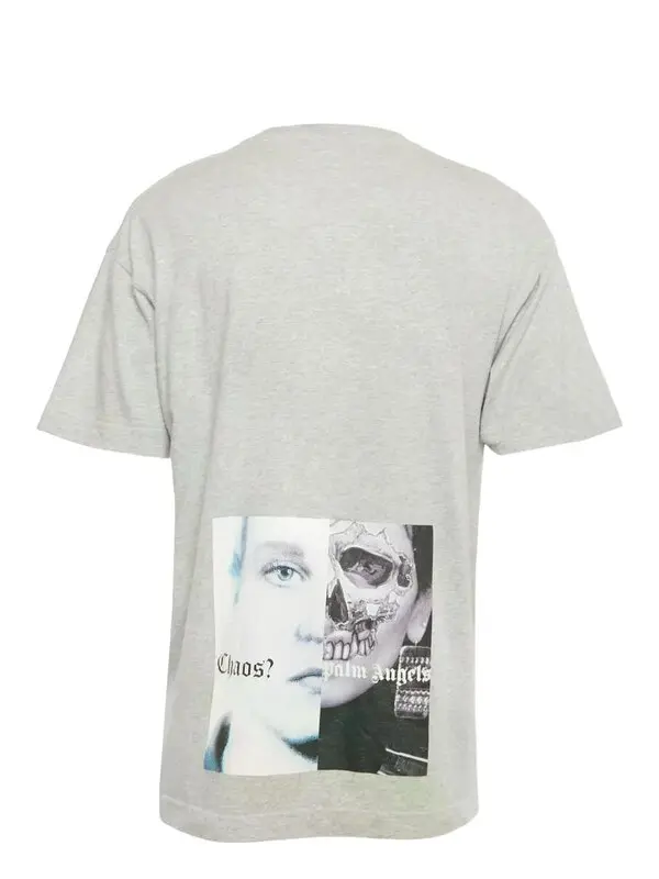 Palm Angels Graphic-print Cotton T-shirt - Grey