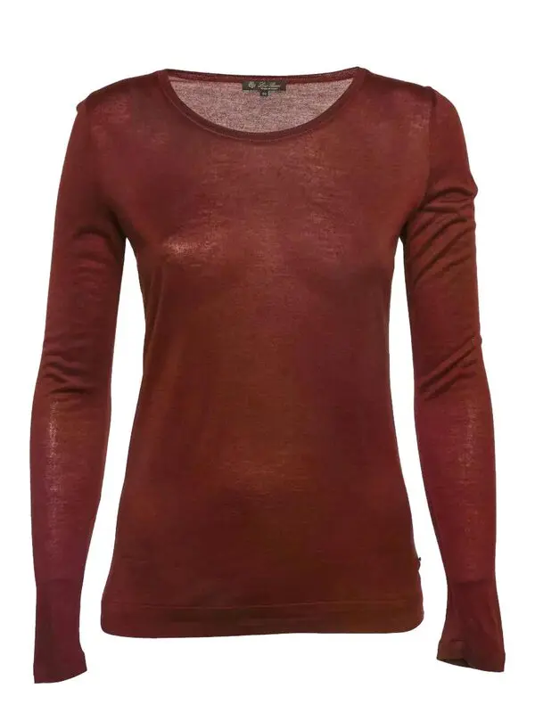 Loro Piana Crew-neck Jersey Top - Red