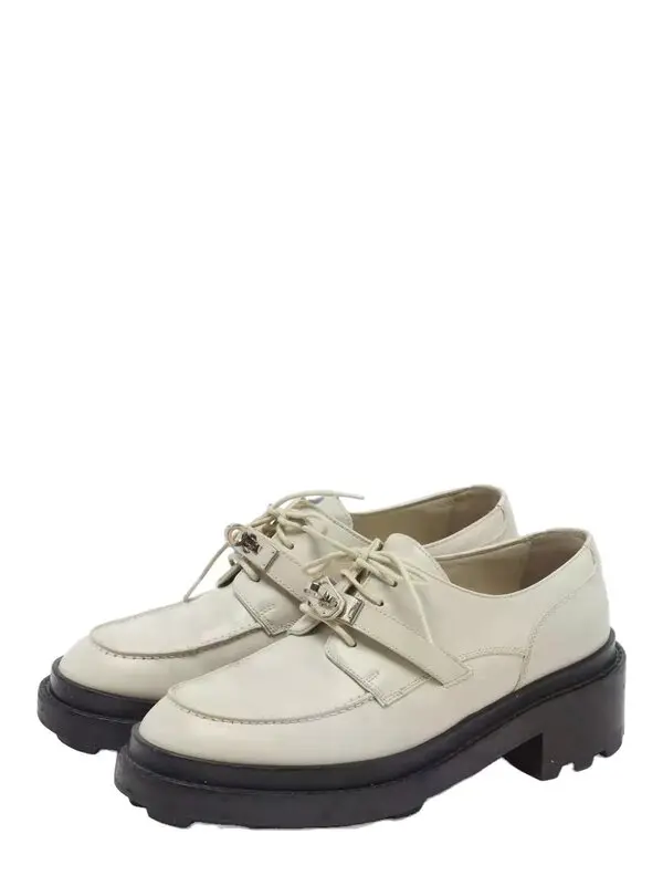Hermès First Derby Kelly Buckle Loafers - Neutrals