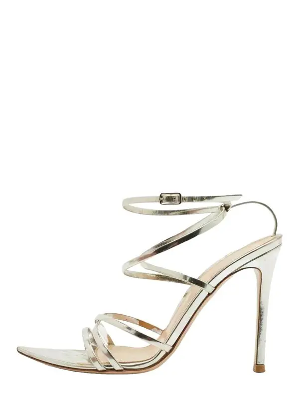GIANVITO ROSSI Ettie Ankle-strap Sandals - Silver