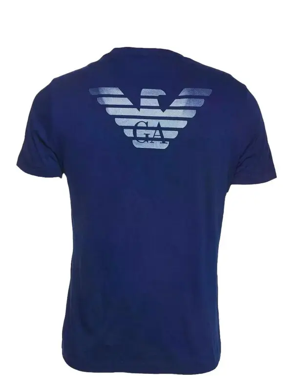 Emporio Armani Logo-print Short-sleeve T-shirt - Blue