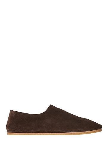 THE ROW Perrick Slipper - Lacquer Brown