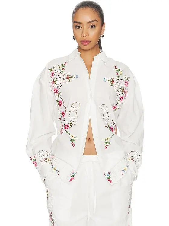 Essentiel Antwerp Jayme Embroidered Shirt - Multi
