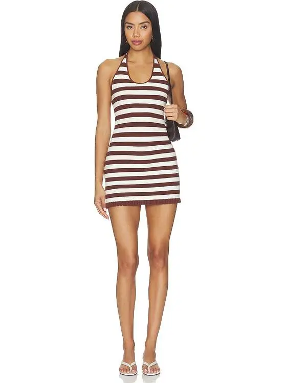 LOVERS AND FRIENDS Ottoline Stripe Mini Dress In . Also - Multi
