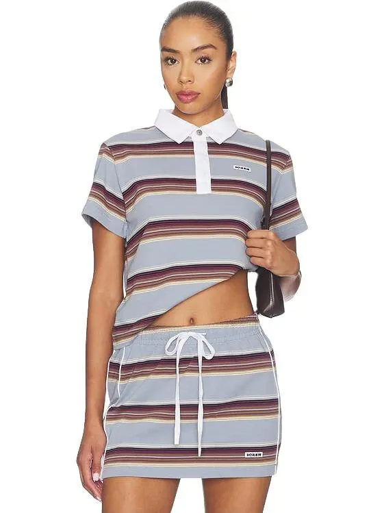 Ksubi Shrunken Polo Shirt - Multi