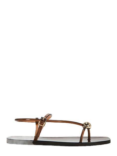 LOEFFLER RANDALL Dana Strappy Jelly Sandal - Brown