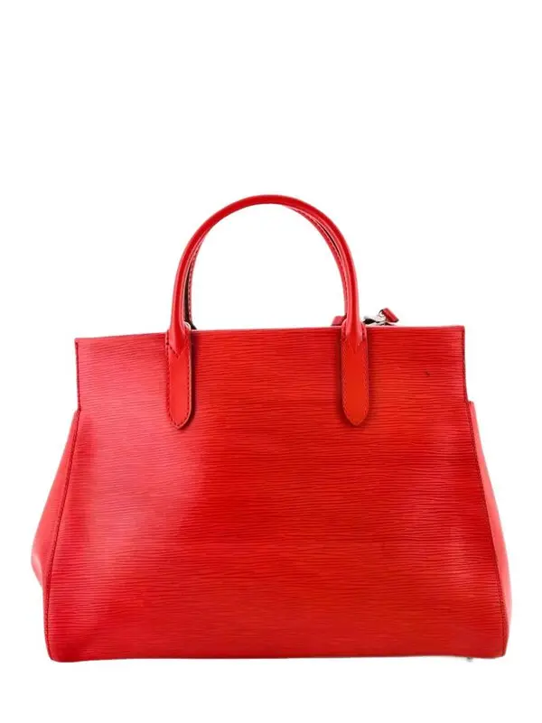 LOUIS VUITTON Epi Leather Marly Satchel - Red