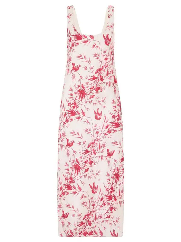 Alix Of Bohemia Adele Printed Silk Midi Dress - Multi
