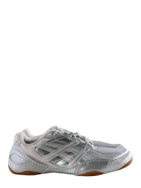 Asics Hypersync Metallic-finish Panelled Sneakers - Silver