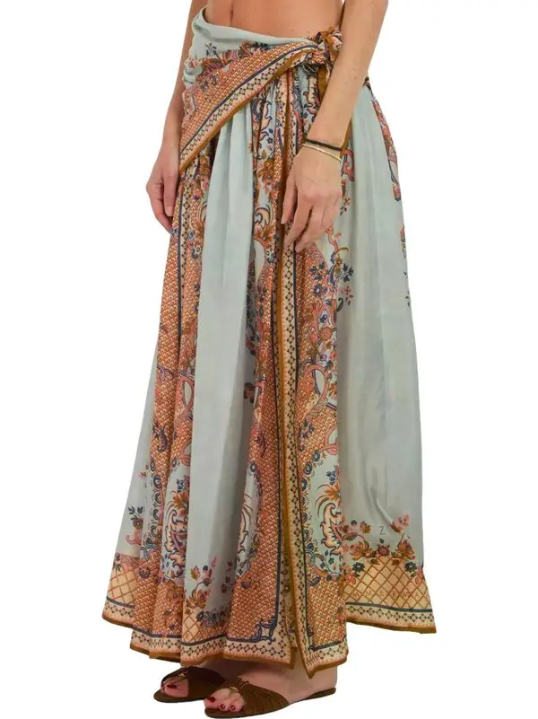 Zimmermann Mahon Paisley-print Maxi Dress - Blue