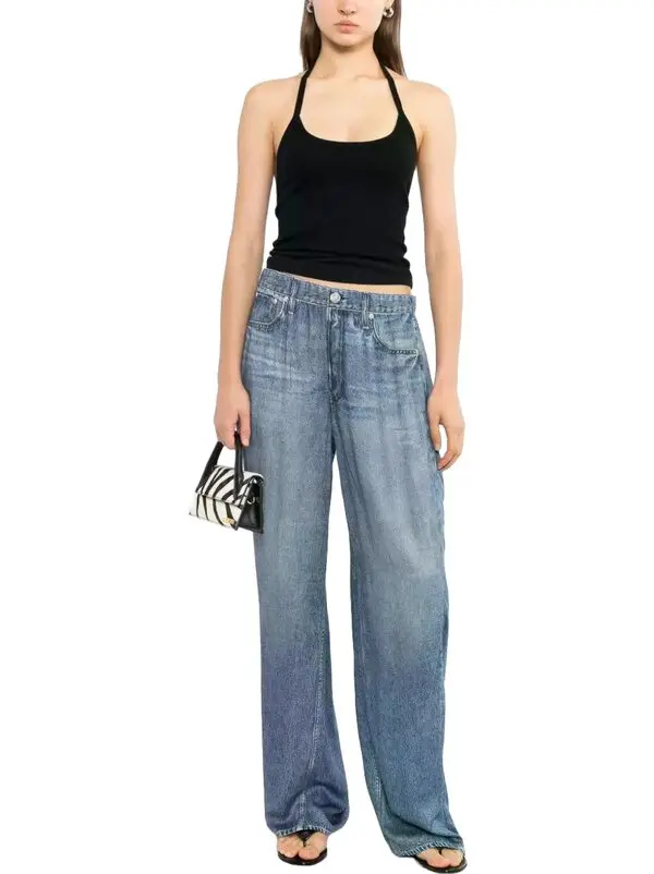 Rag & Bone Miramar Slink Wide-leg Pants - Blue