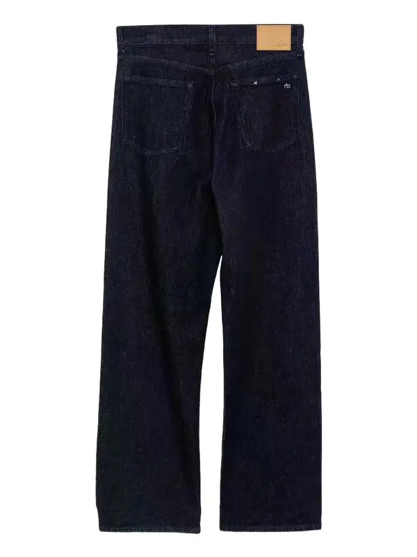 Rag & Bone Shea Ankle Relaxed Straight Jeans - Blue