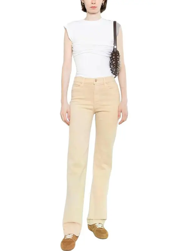 MOTHER High-waisted Five-pocket Jeans - Neutrals