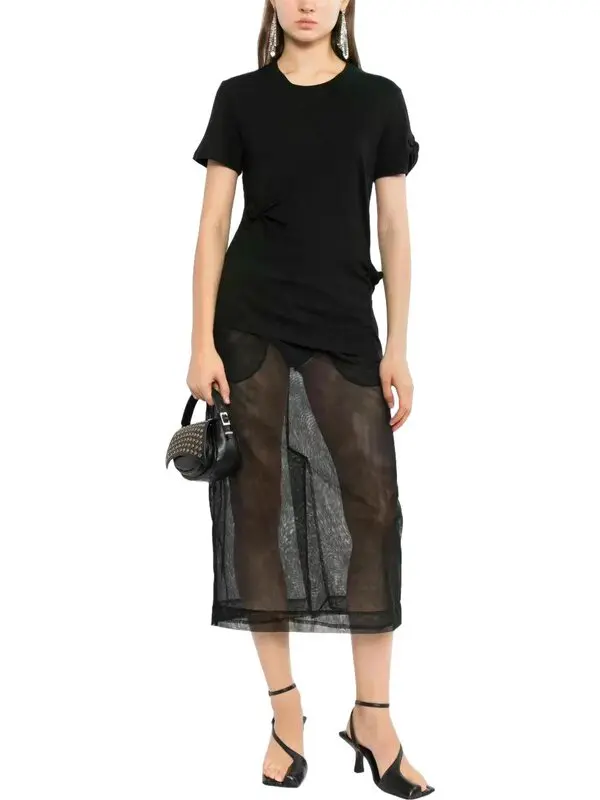 Helmut Lang Knot-detail T-shirt - Black