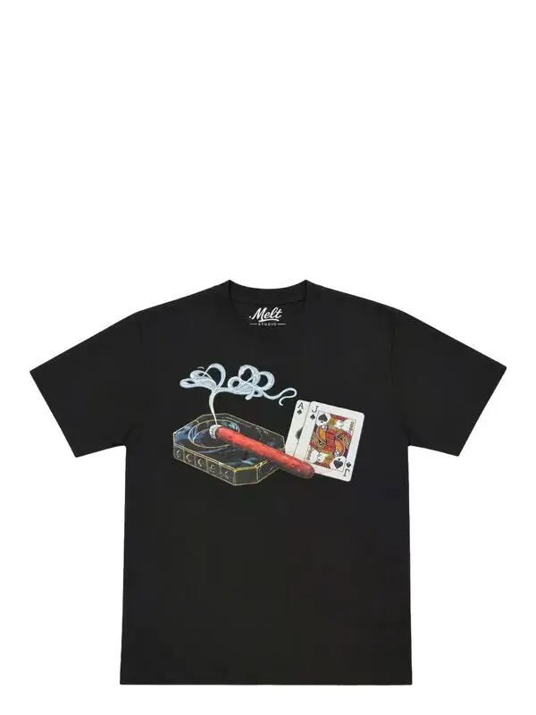 MELT Graphic-print T-shirt - Black