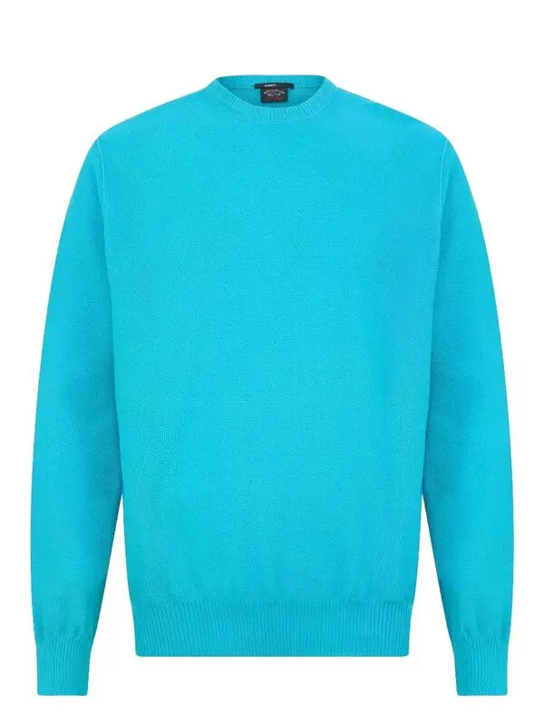 Paul & Shark Virgin Wool Crew Neck Sweater - Blue