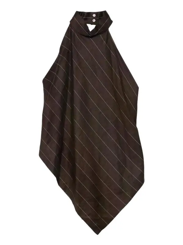 Helmut Lang Halter Neck Top - Brown