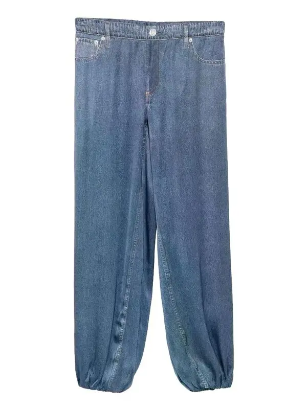 Rag & Bone Miramar Satin Bubble Trousers - Blue